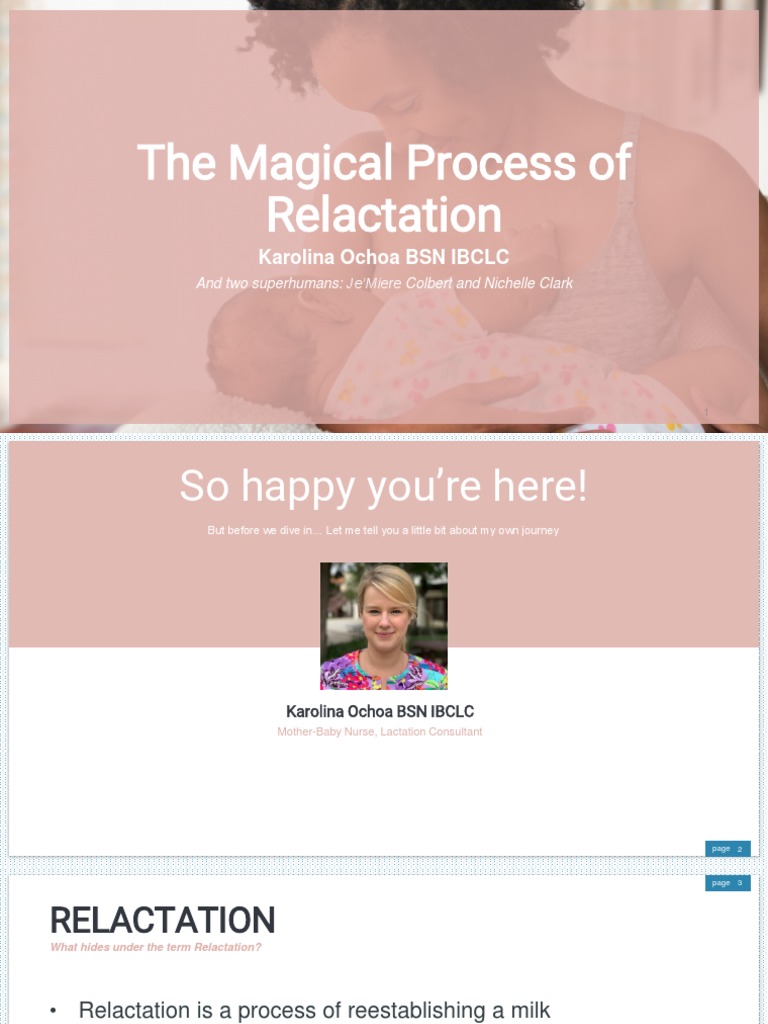 Relactation Webinar | PDF | Breastfeeding | Lactation