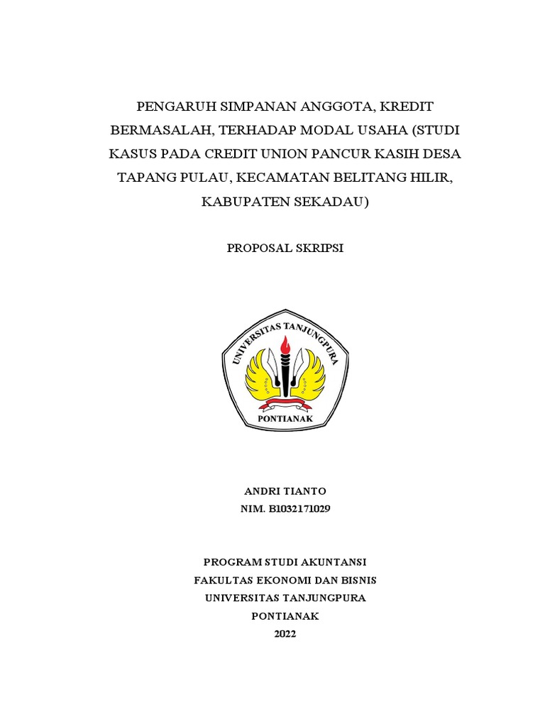 Proposal Andri | PDF