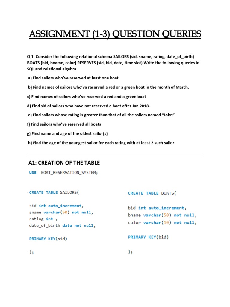 DBMS Queries | PDF | Relational Model | Sql