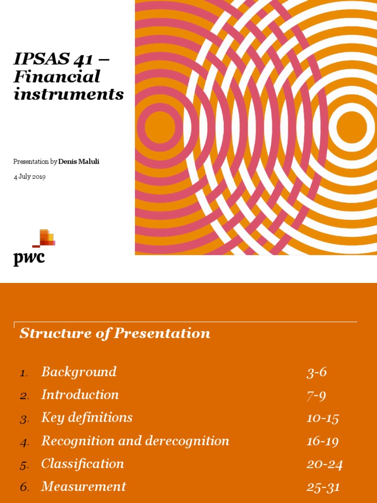 Financial Instruments - IPSAS Slides Presentation | PDF | Equity ...
