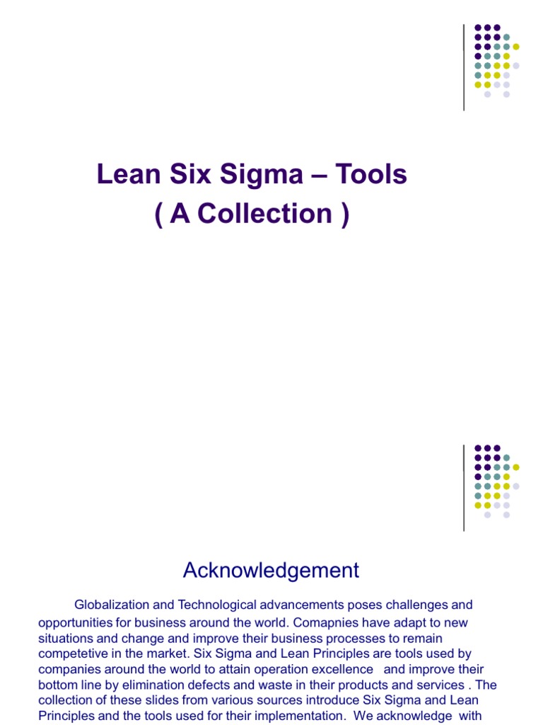 Lean Six Sigma Presentation | PDF | Six Sigma | Lean Manufacturing