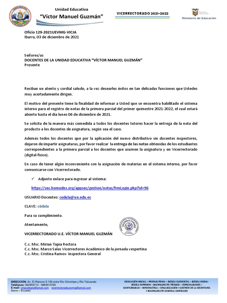 129 Registro de Notas 1parcial 1Q | PDF | Informática