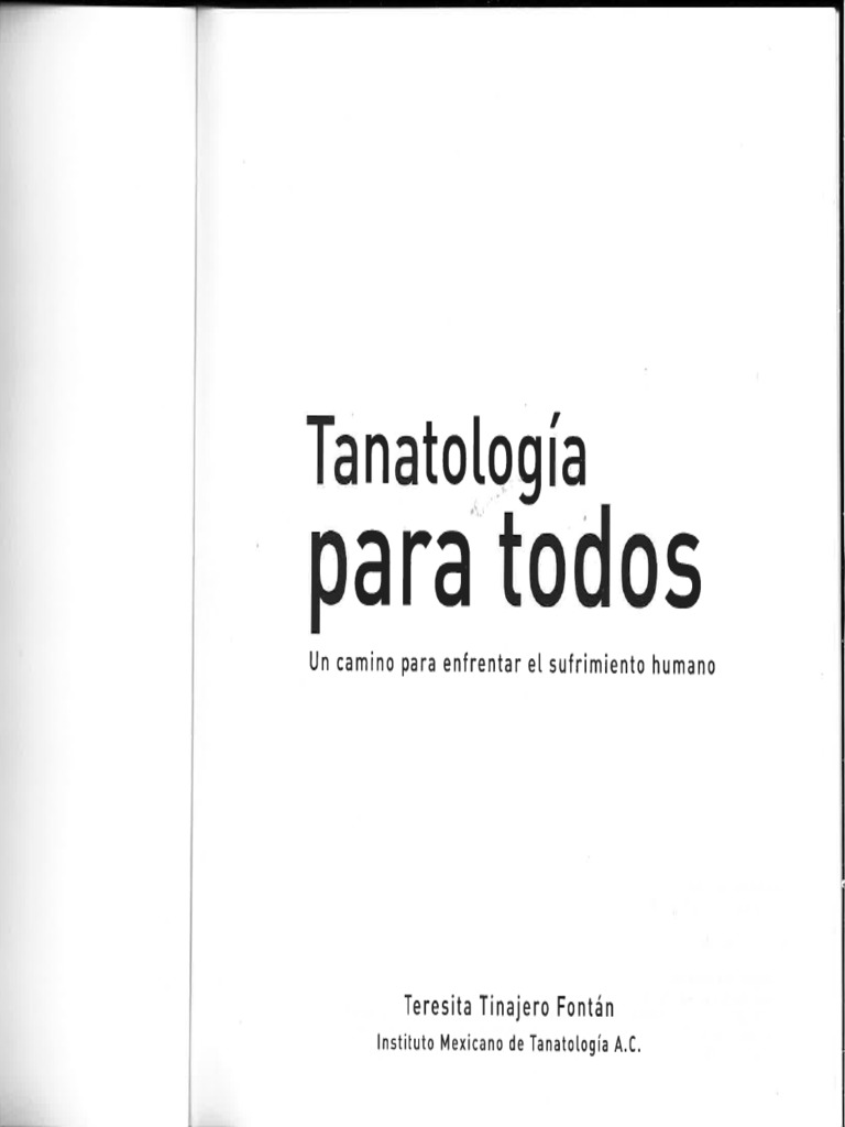 Libro Tanatología para Todos | PDF