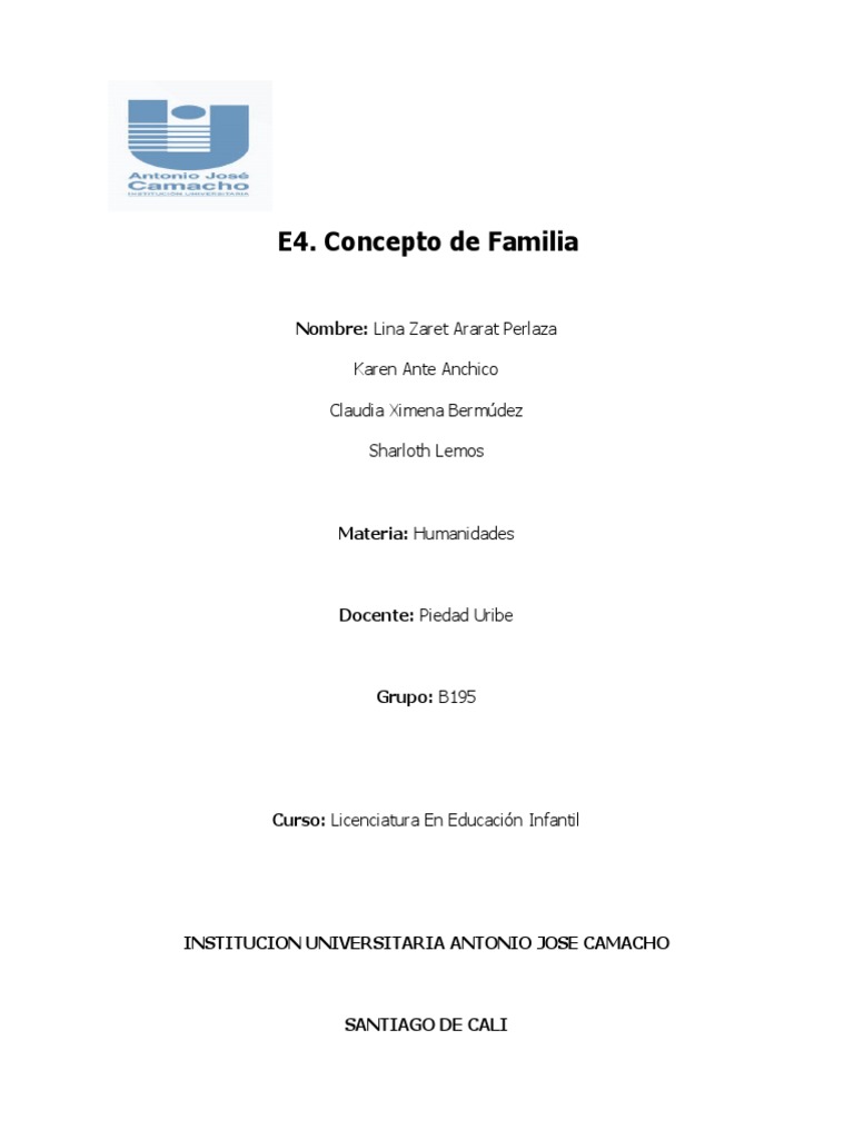 Concepto de Familia | PDF