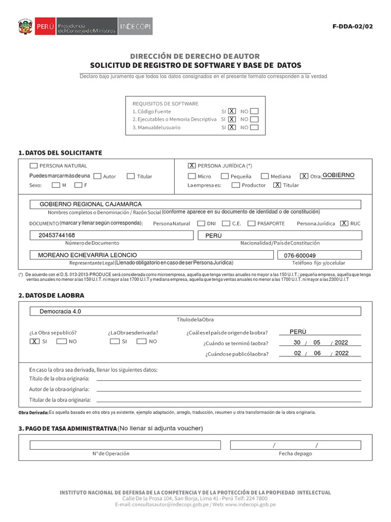 Formato F-DDA-02 SOFTWARE (LLENO) | PDF | Justicia | Crimen y violencia