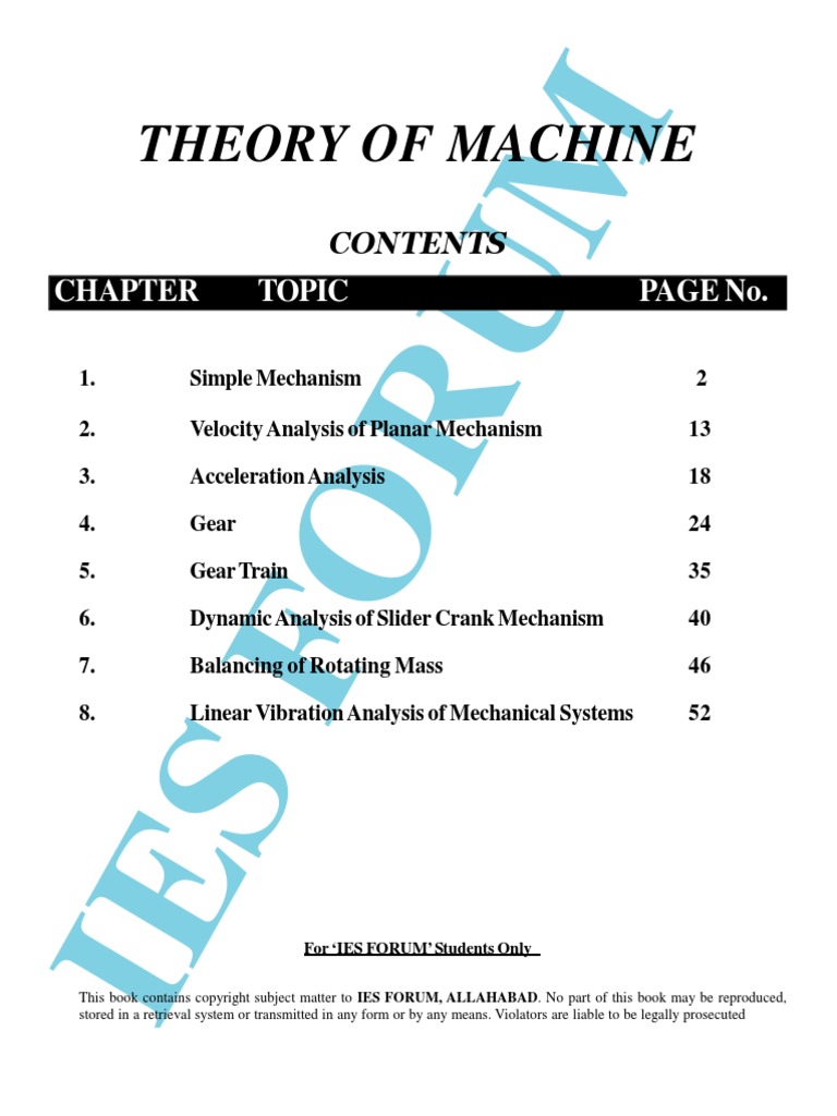 TOM Essentials | PDF | Gear | Acceleration