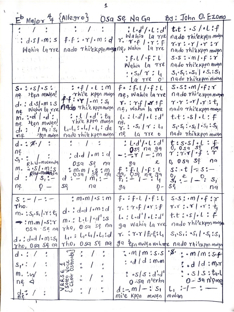Osa Se Na Ga - Rescripted | PDF