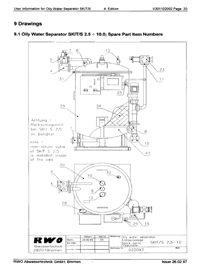 RWO-OWS SKIT S General Arrangement | PDF