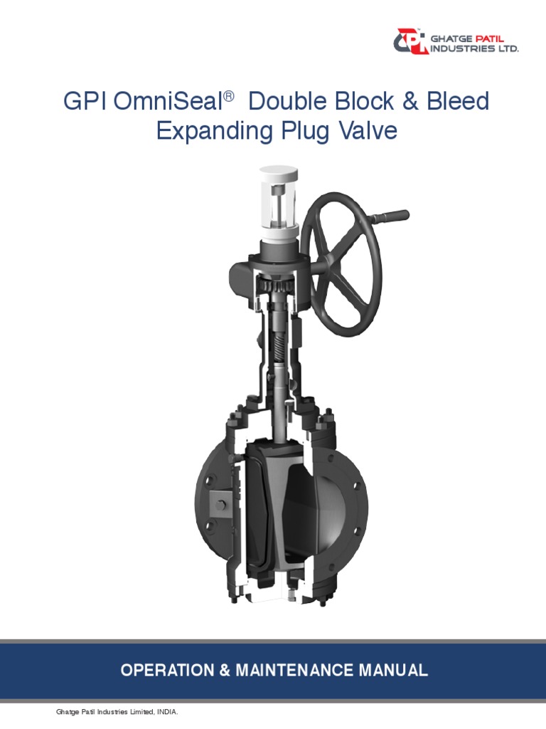 DBBV-O & M Manual | PDF | Valve | Screw