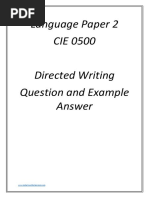 Cambridge IGCSE: First Language English 0500/22 | PDF | Communication