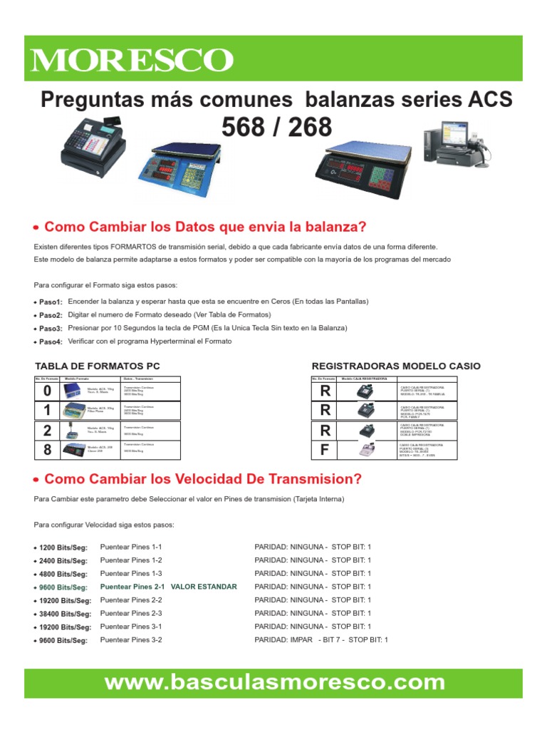 Manual Transmicion Serial Balanza | PDF | Poco | Inalámbrico