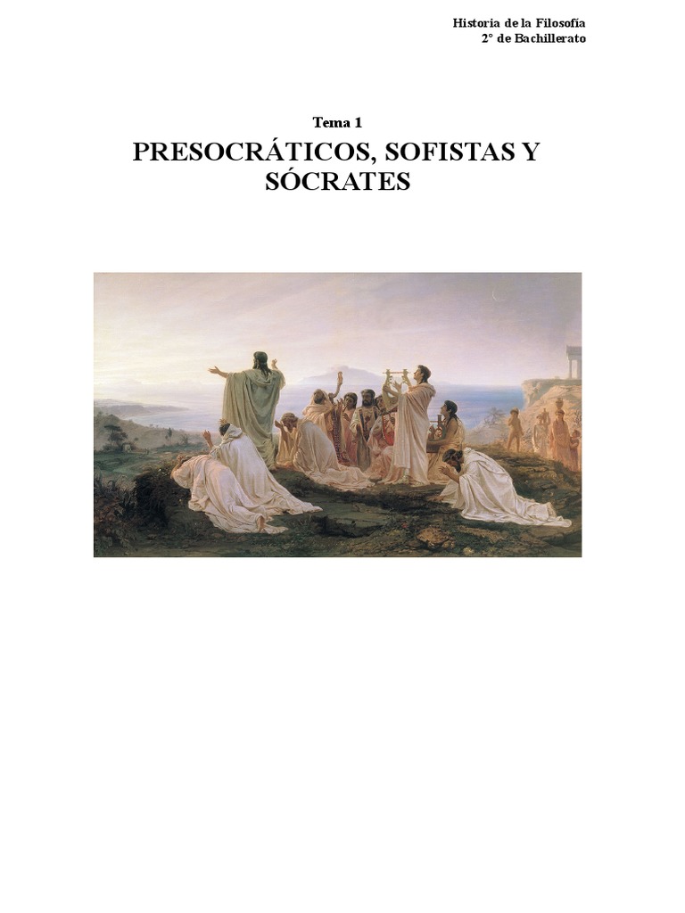 Ud1 - Apuntes - Presocráticos, Sofistas y Sócrates | PDF | Metafísica