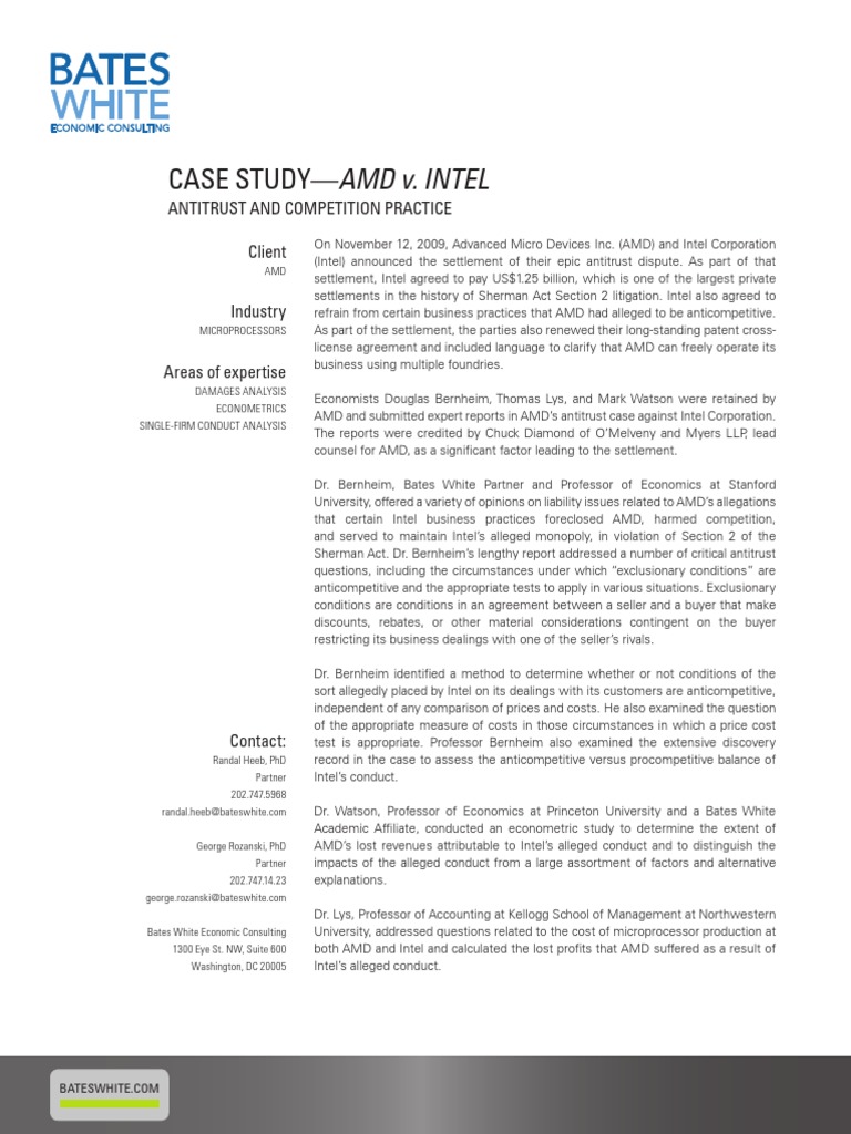 124 - AMD Case Study | PDF | Intel | Advanced Micro Devices