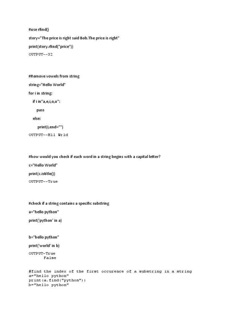 Rohit String Pdf String Computer Science Letter Case 3572
