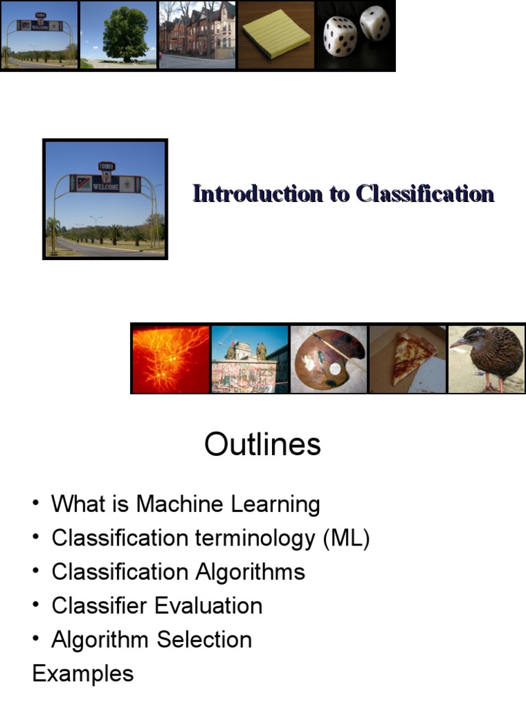 Introduction To Classification - PPT Slides 1 | PDF | Statistical Classification | Machine Learning