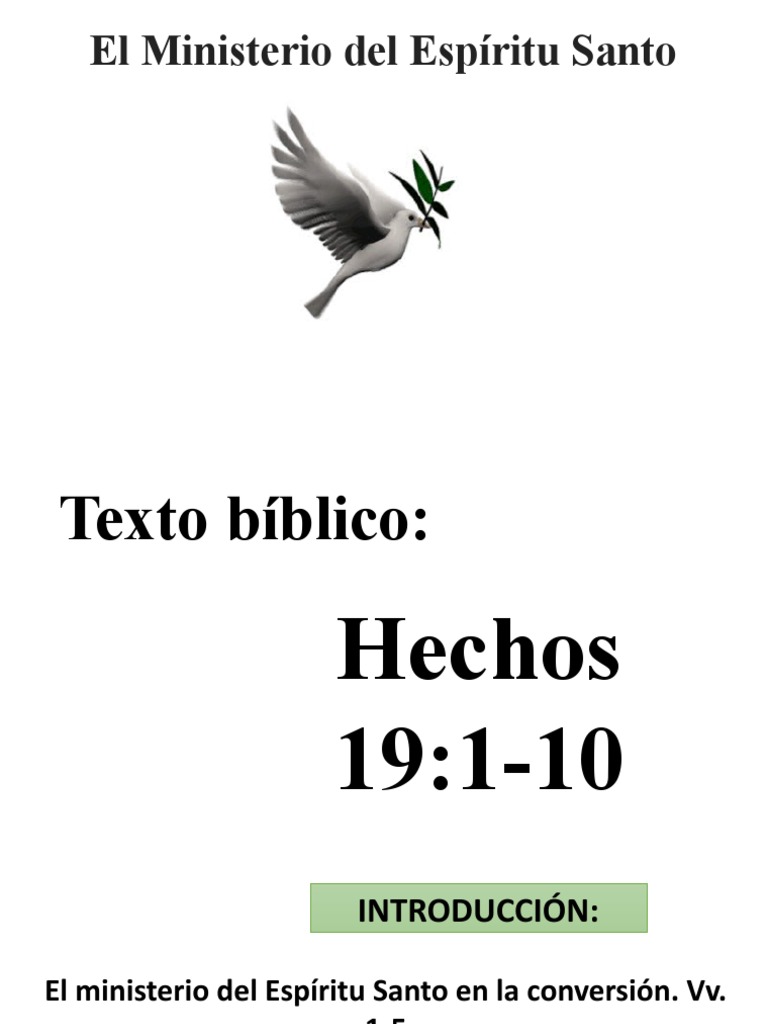 Hechos 19,1,10 | PDF | espíritu Santo | Pablo el apóstol