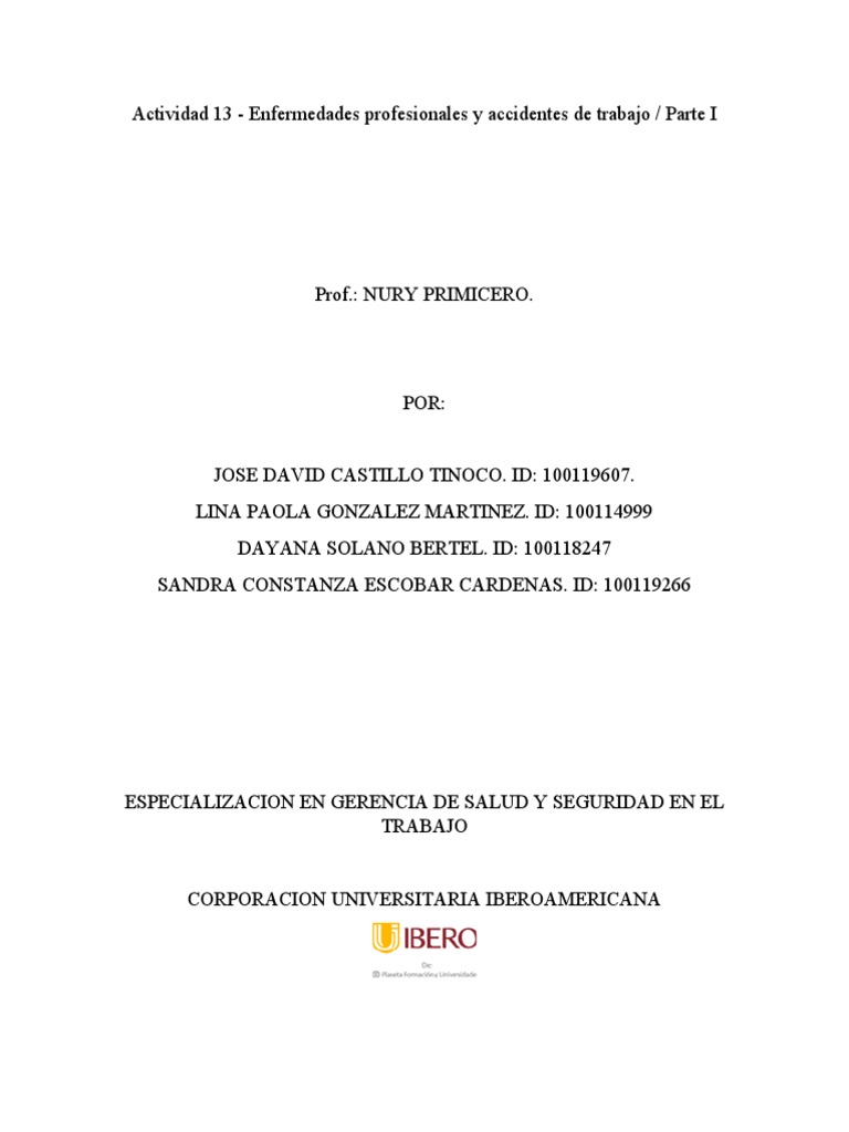 Factores de Riesgo Laboral en SEPEC | PDF | Seguridad y salud ...