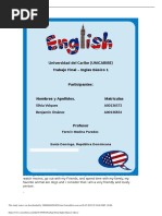 Unidad 4. Actividad 1. Entregable. Possessive Adjectives | PDF