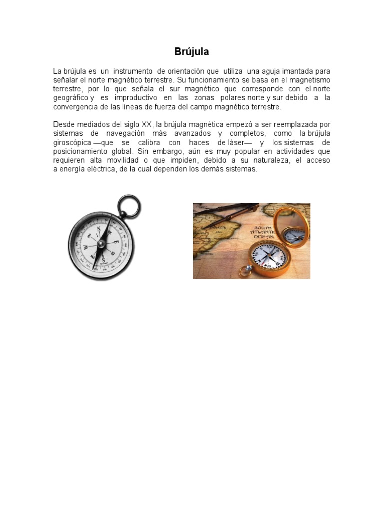 Brújula: Instrumento de Orientación Magnética | PDF