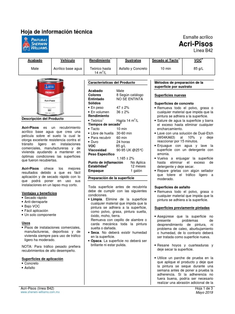B42 Acri Pisos | PDF | Pintar | Cepillo