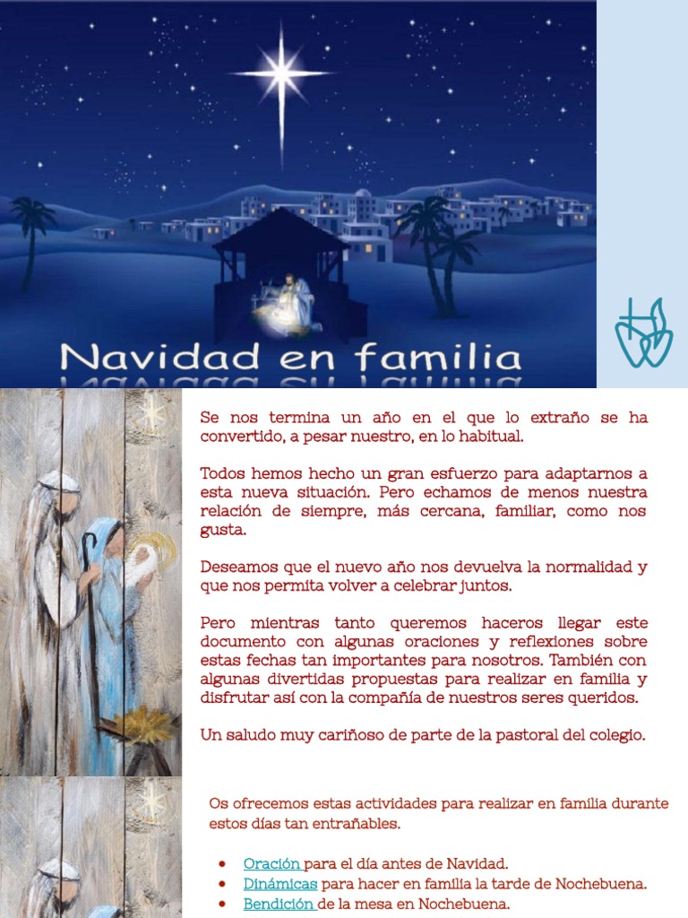 Reflexiones y Actividades Navideñas en Familia | PDF | Navidad | Galleta