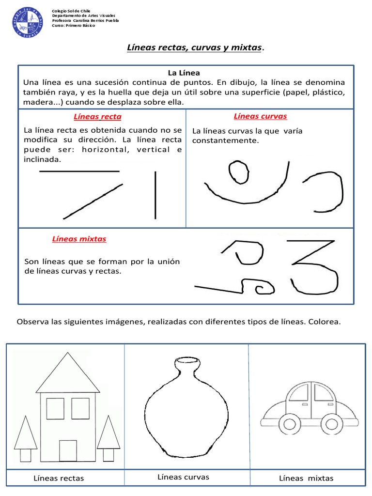 Lineas Curvas y Rectas | PDF