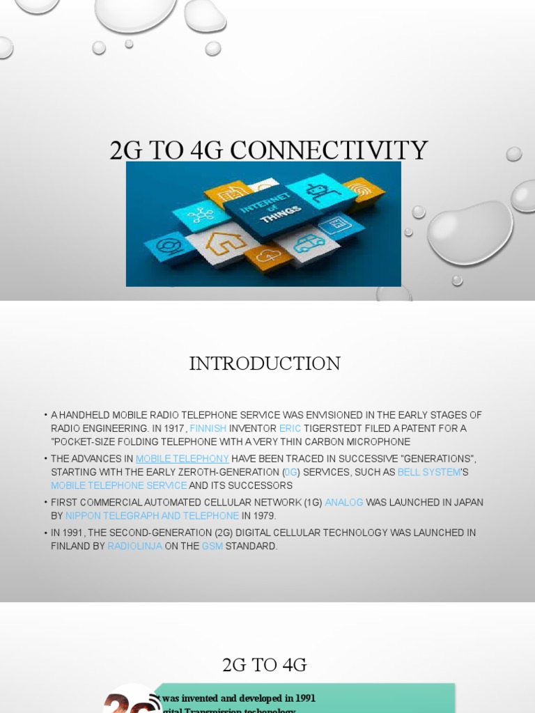 Evolution from 2G to 4G Technology | PDF
