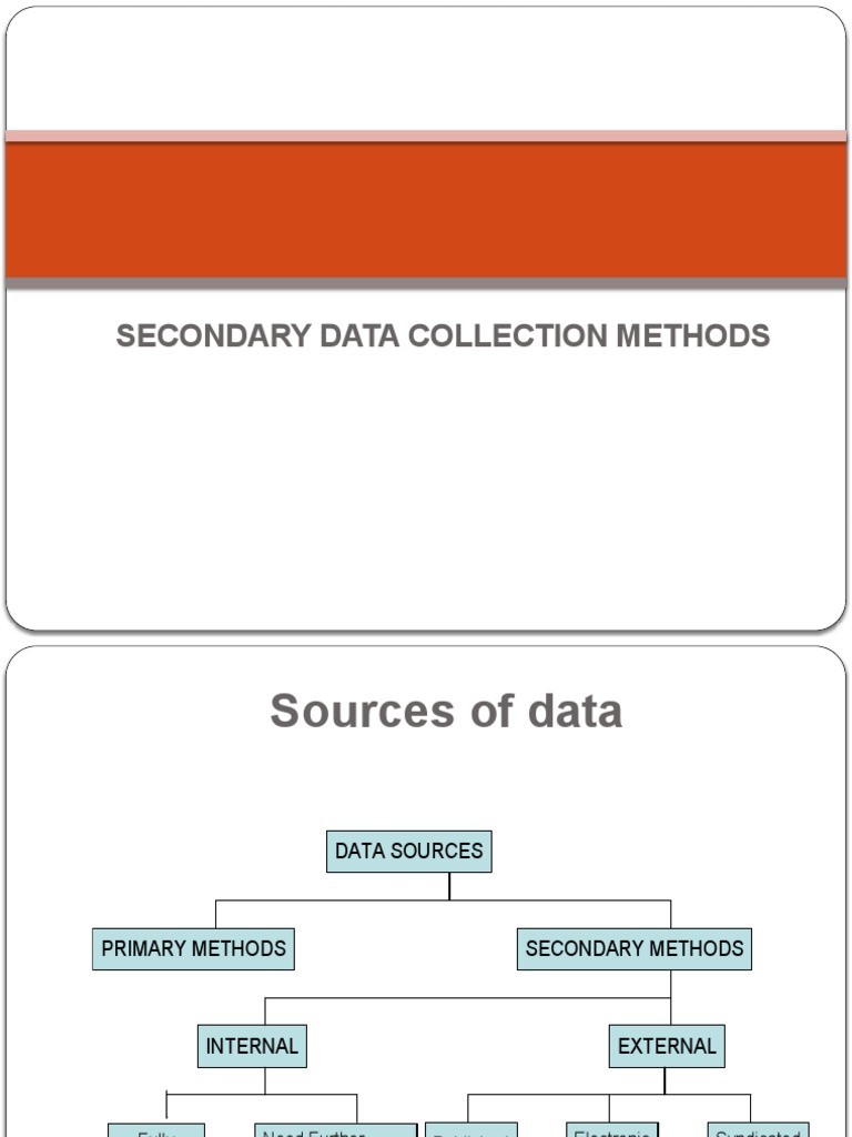 Secondary Data Collection | PDF | Databases | Data