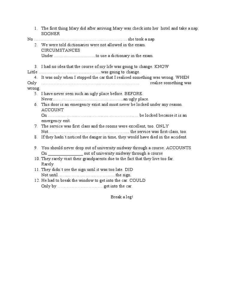 Inversion Test | PDF