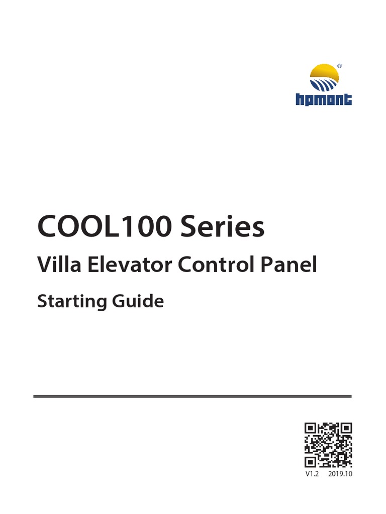 COOL100 Series Villa Elevator Control Panel Starting Guide | PDF | Elevator | Parameter ...