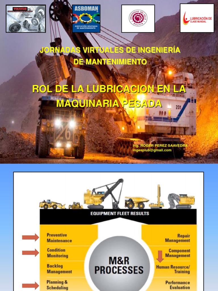 Rol de La Lubricacion en La Maquinaria Pesada. | PDF | Lubricante | Corrosión