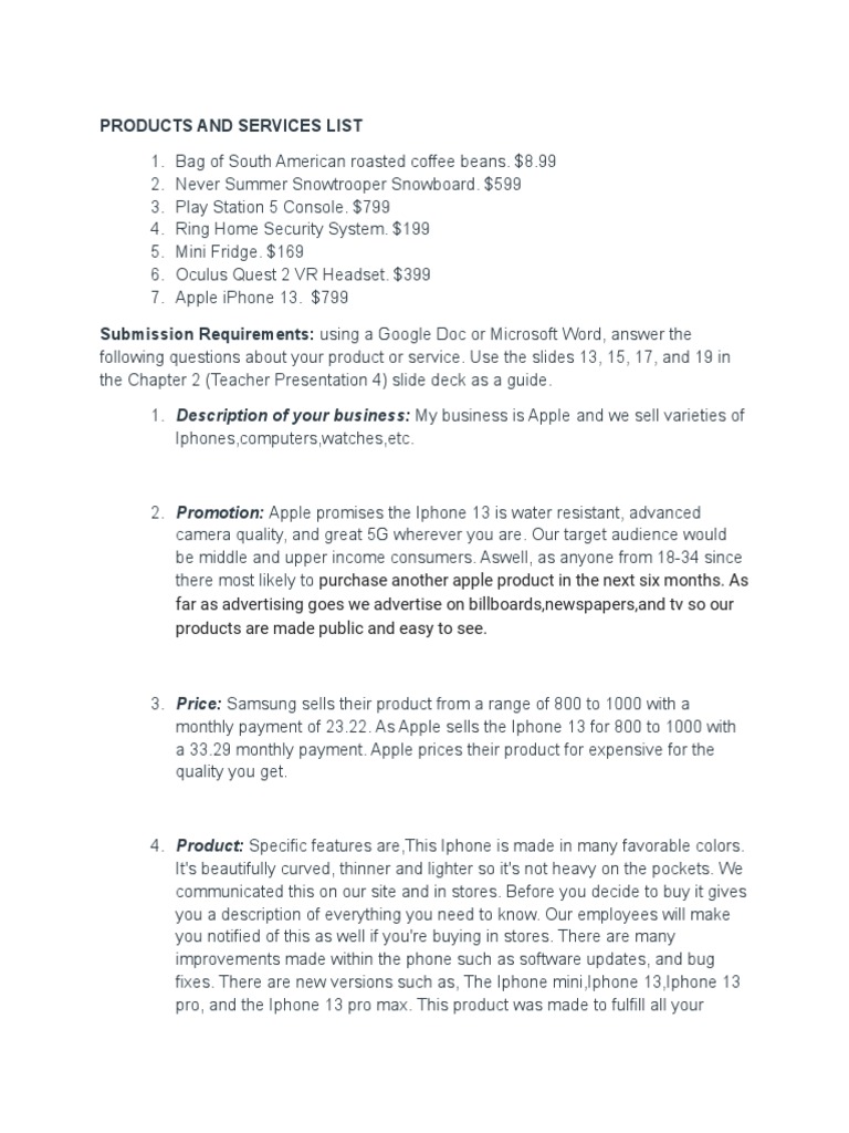 The 4ps of Marketing | PDF | I Phone | Apple Inc.