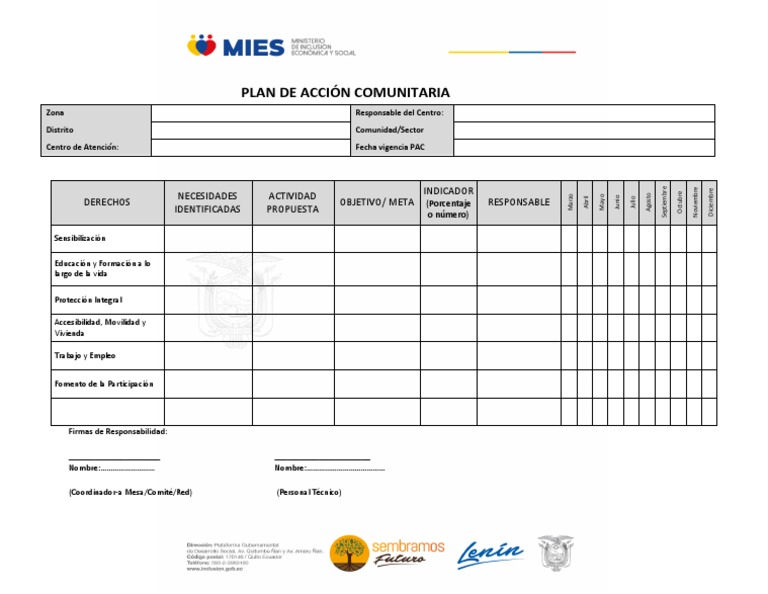 ANEXO 22 Plan de Acción Comunitario | PDF