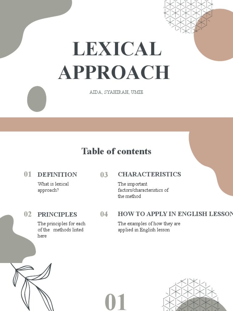Lexical Approach | PDF | Linguistics | Lexicon