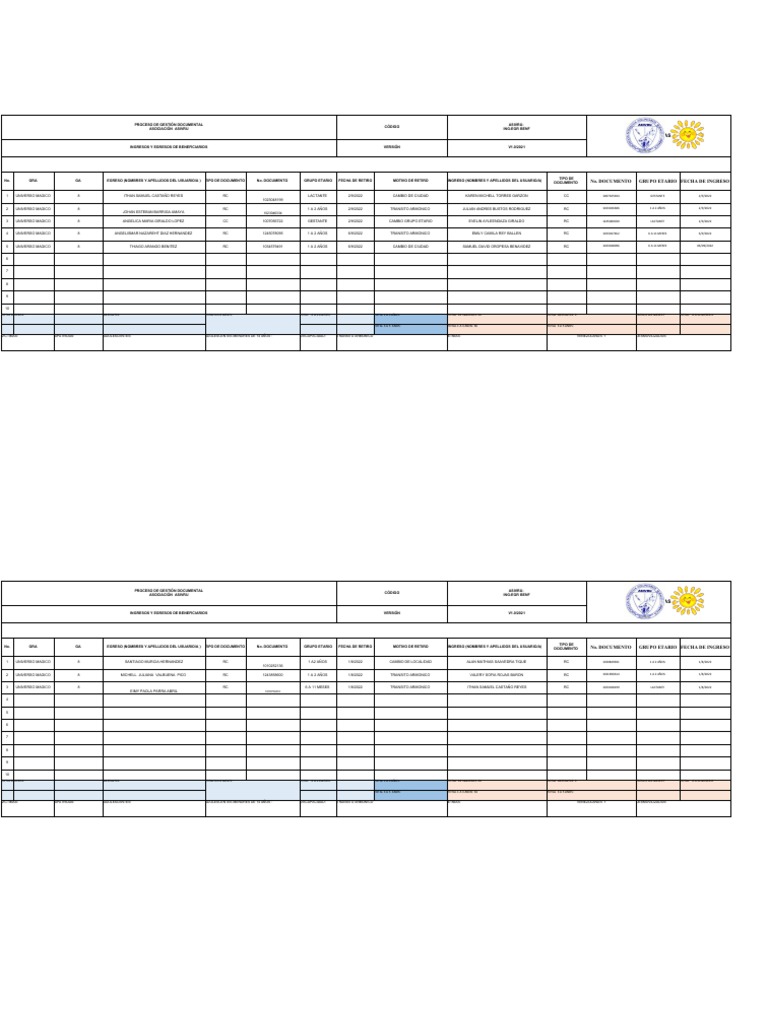 G.A 8 Formato Egresos e Ingresos 2022 - 4 | PDF