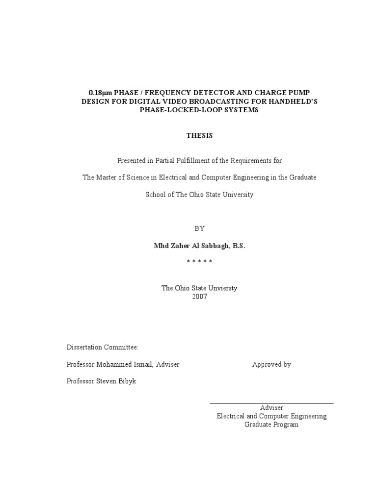 OSU | PDF | Detector (Radio) | Electronic Engineering