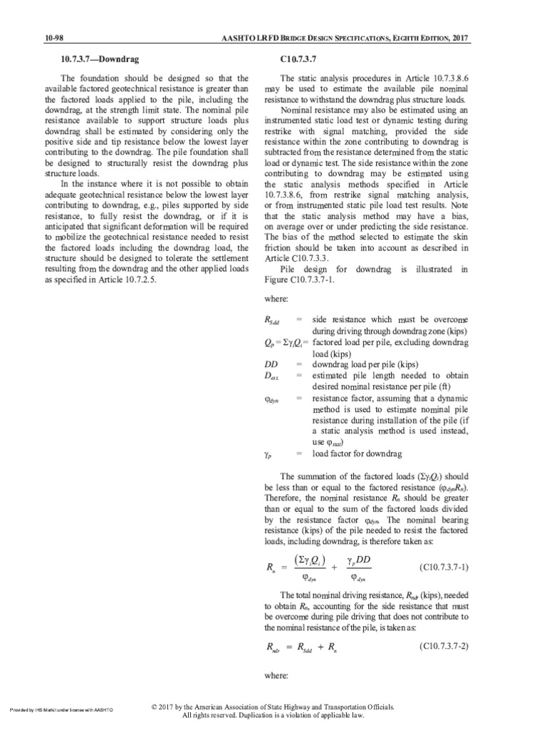 AASHTO LRFD Bridge Design Specifications 8th Ed. 2017-1301-1400 | PDF