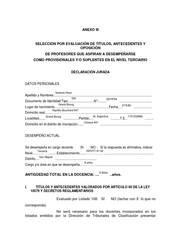 Anexo III 2020 | PDF | Maestros