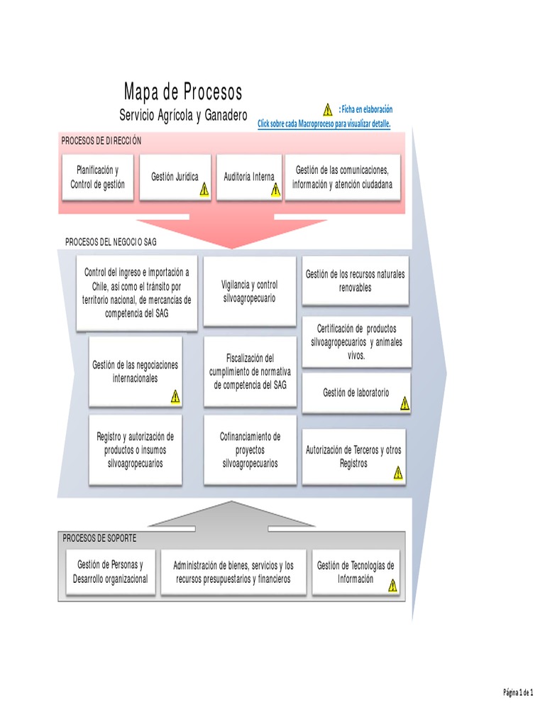 Mapa de Procesos SAG | PDF
