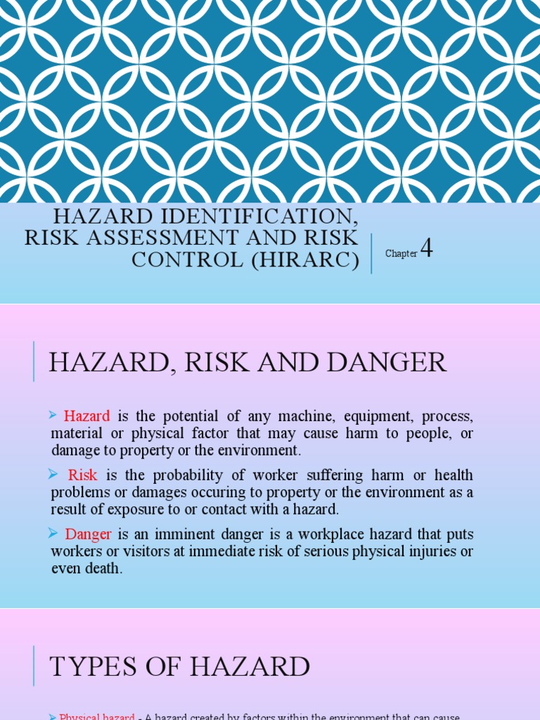 Chapter 4 Hirarc Download Free Pdf Risk Hazards