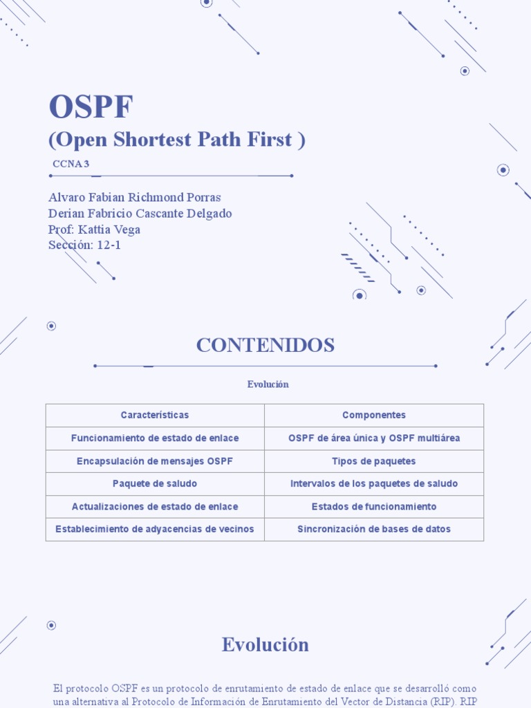 OSPF | PDF | Enrutador (Computación) | Informática