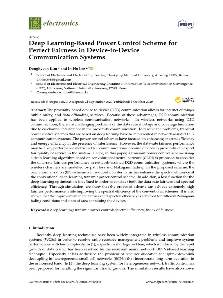 Electronics 09 01606 | PDF | Deep Learning | Computer Network