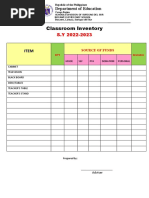 Class Program 2022-2023 Grade 3 | PDF