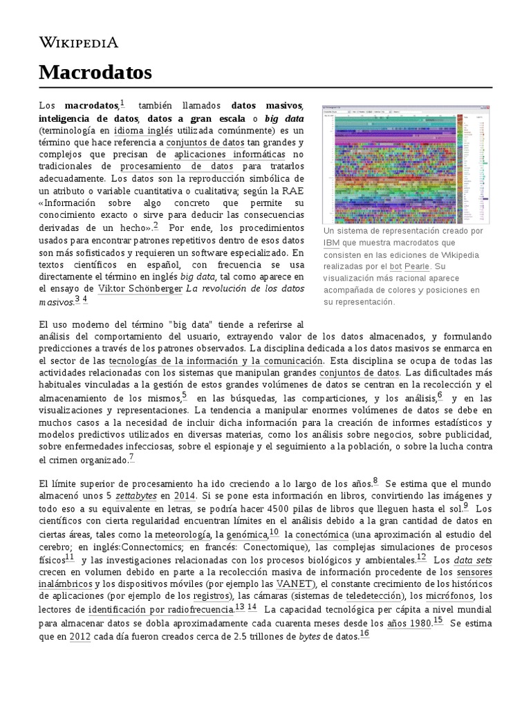 Macrodatos | PDF | Big Data | Bases de datos