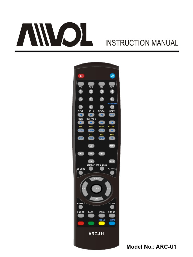 User Manual ARC U1 | PDF | Remote Control | Consumer Electronics