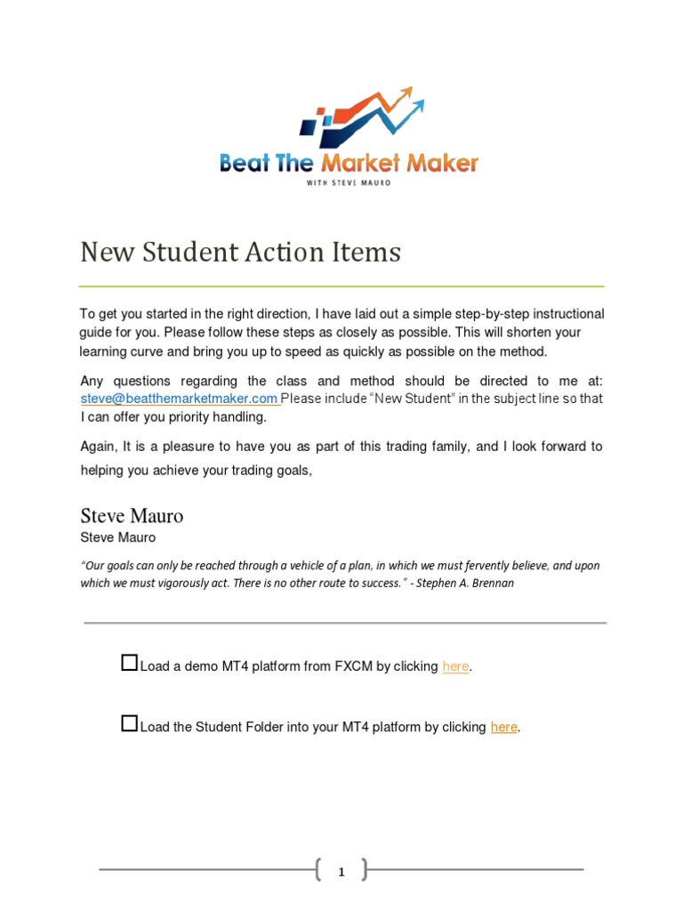 New Student Action Items | PDF