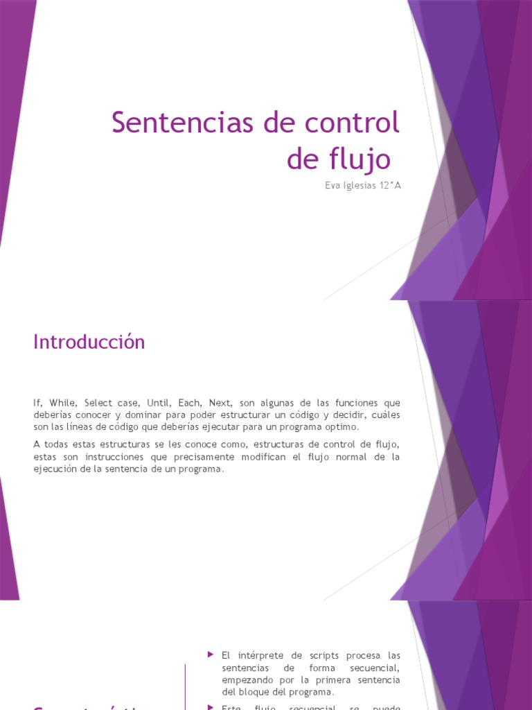 Sentencias de Control de Flujo | Descargar gratis PDF | Flujo de control | Programa de computadora