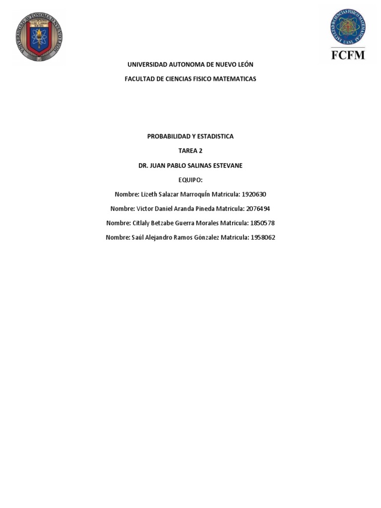 Actividad 2 Proba | PDF | Probabilidad | Farmacología