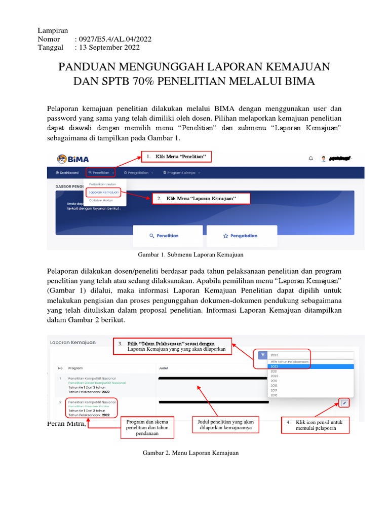 LAMPIRAN - Perpanjangan Batas Waktu Pengunggahan BIMA - d217b337 | PDF
