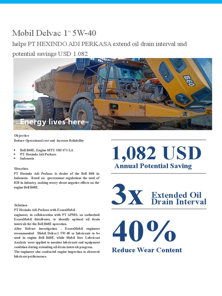 POP DELVAC1 - MX-Final | PDF | Exxon Mobil | Lubricant